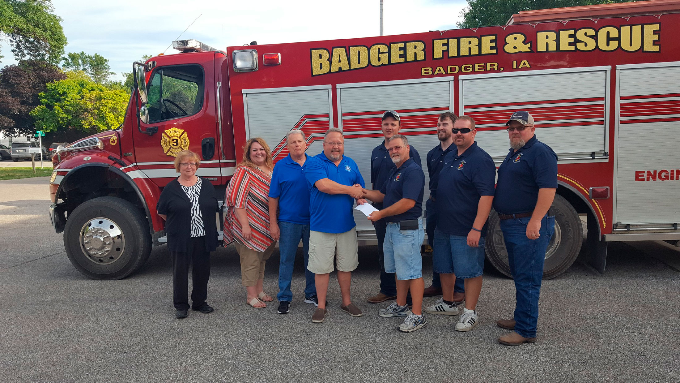 Daybreak Rotary donates to Badger Fire Department | News, Sports, Jobs ...